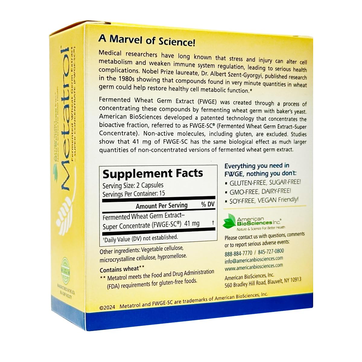 gluten free vitality supplements