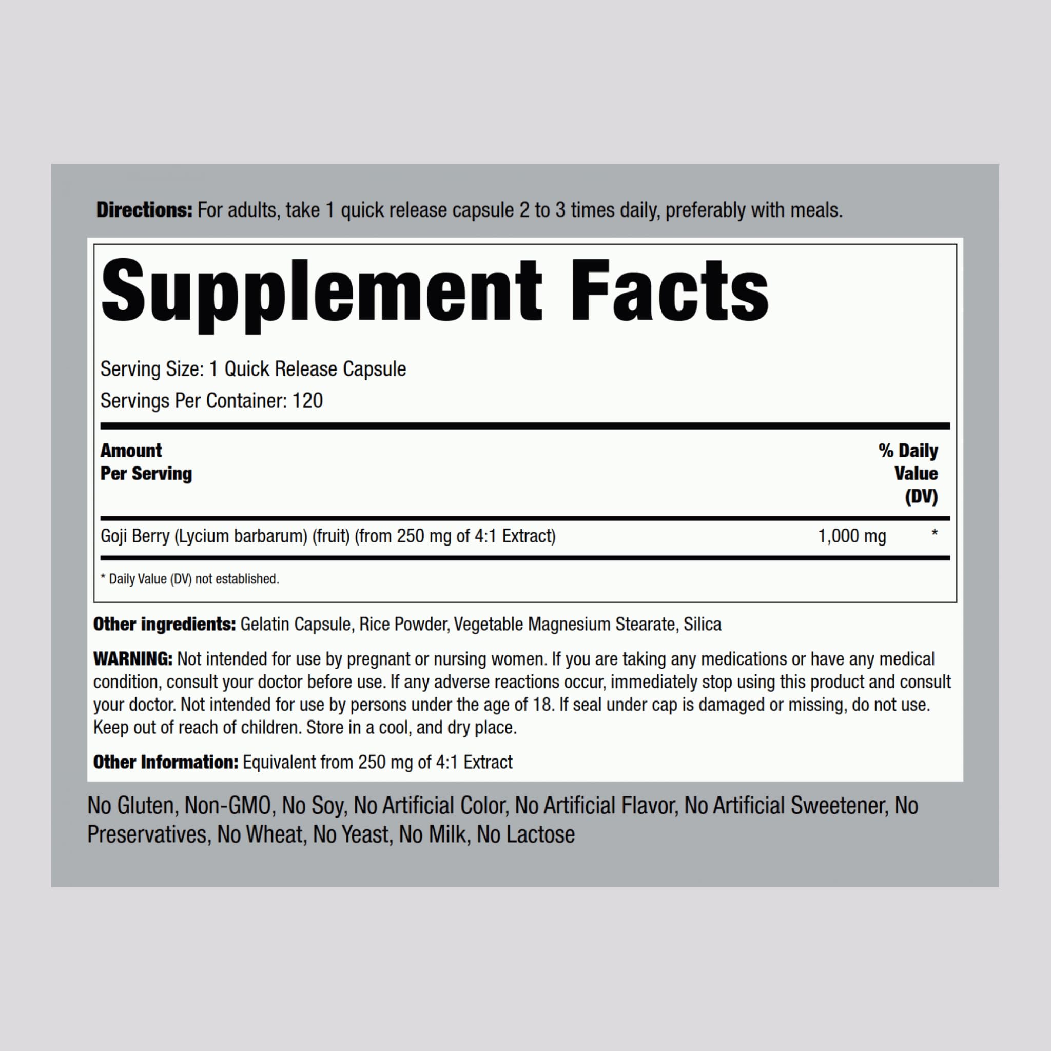 Gluten free vitamin and mineral blend