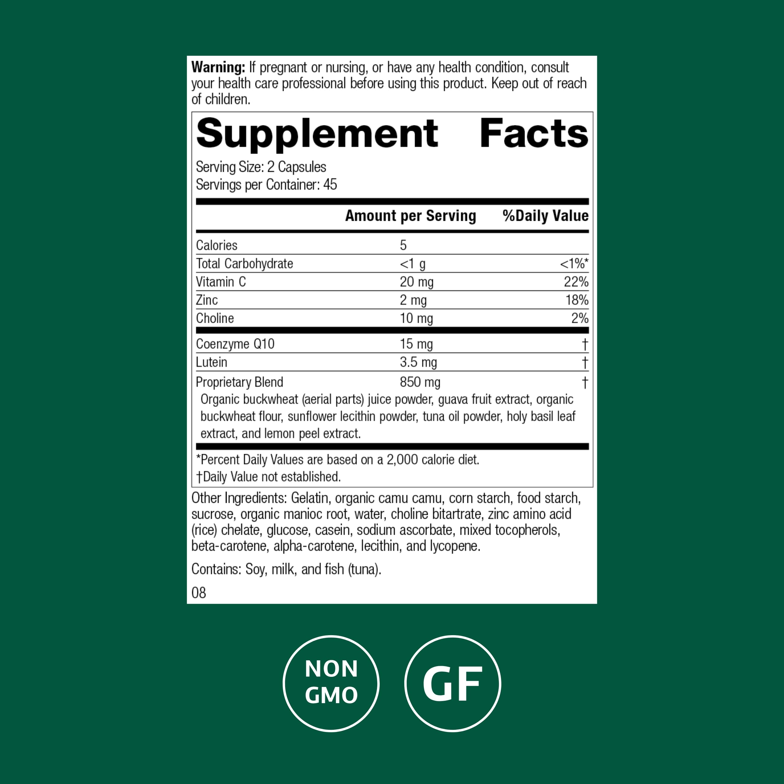 Gluten-free vitamin and mineral blend