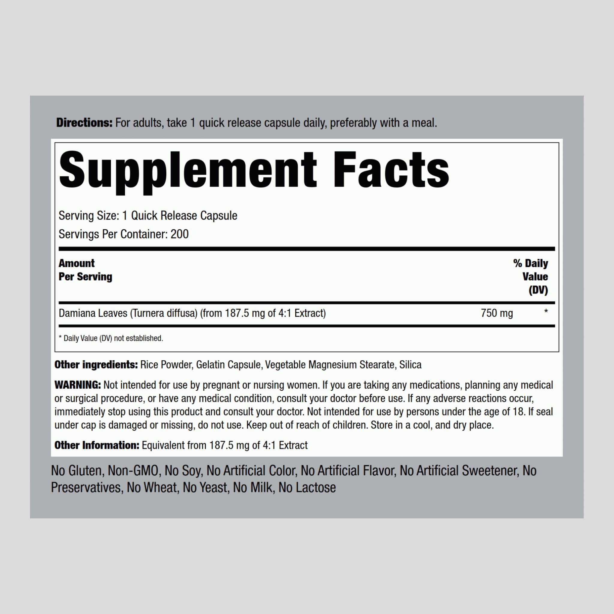 Gluten-free vitamin and mineral support