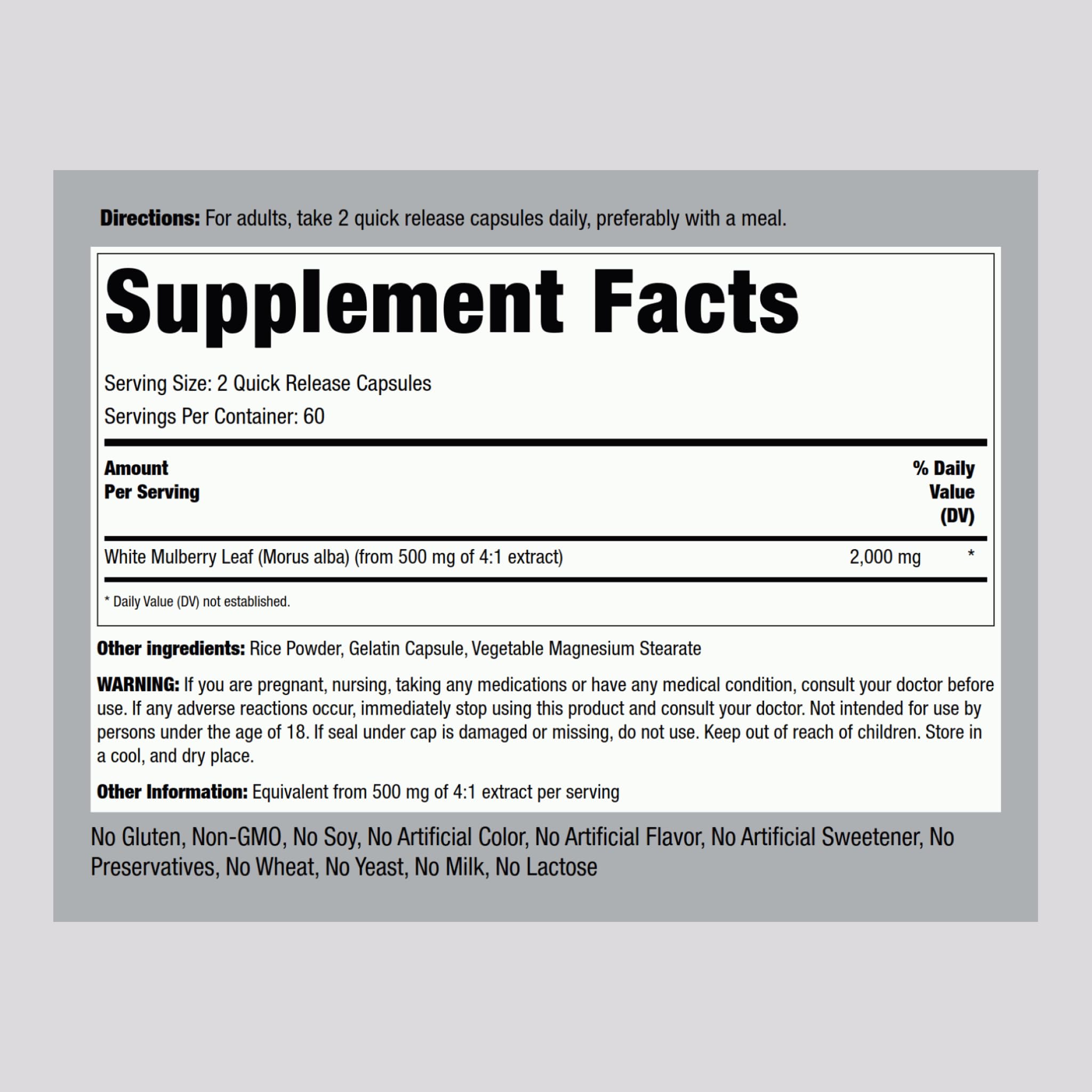 gluten free vitamin and mineral support