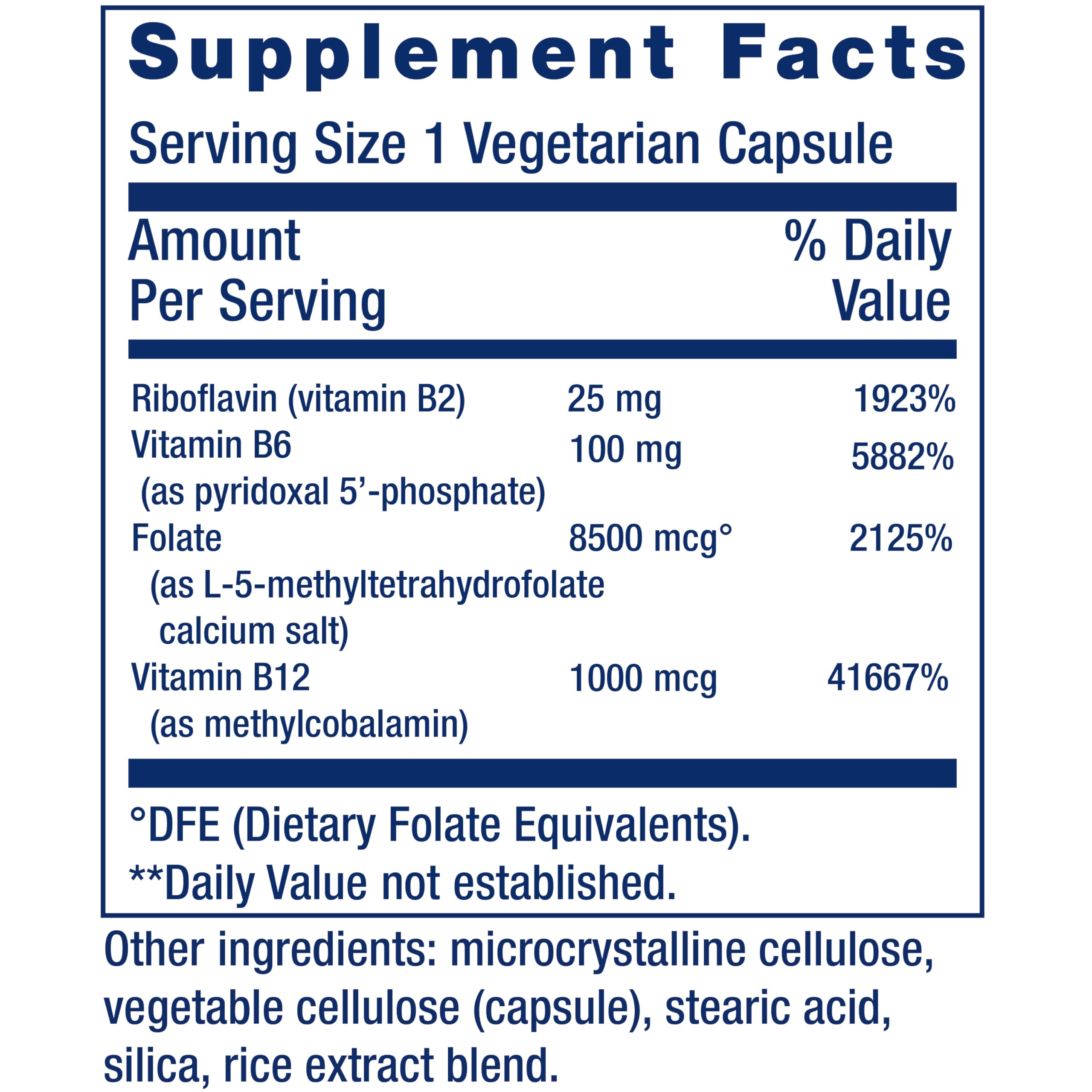 gluten free vitamin B complex capsules