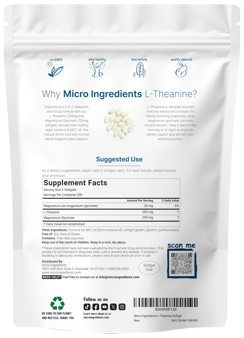 Gluten free vitamin supplements for wellness