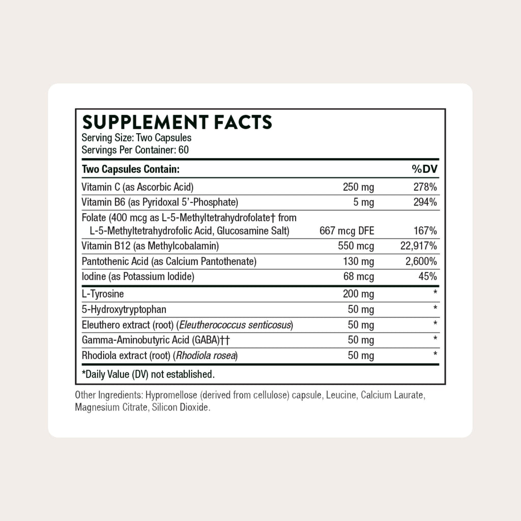 gluten-free vitamin support for emotional balance