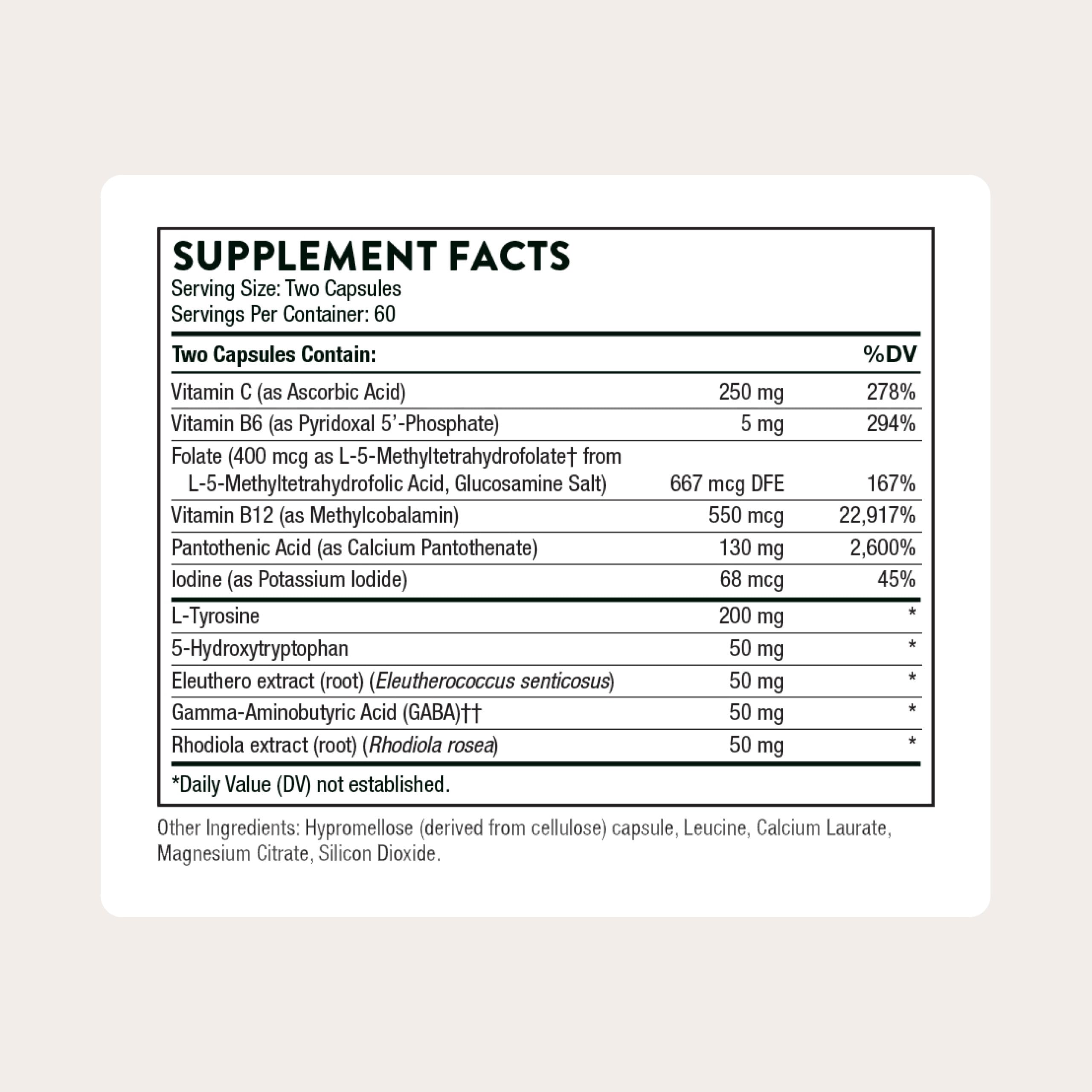 gluten-free vitamin support for emotional balance
