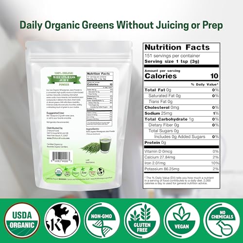 gluten-free wheatgrass juice powder