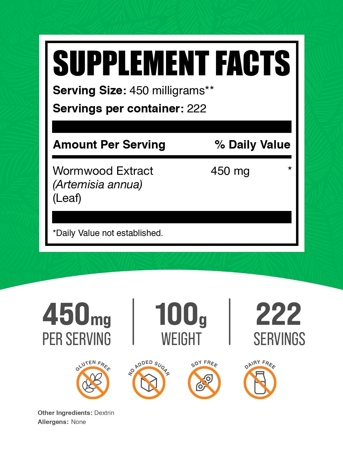 Gluten free Wormwood Extract powder