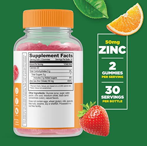 Gluten free zinc chewable vitamins
