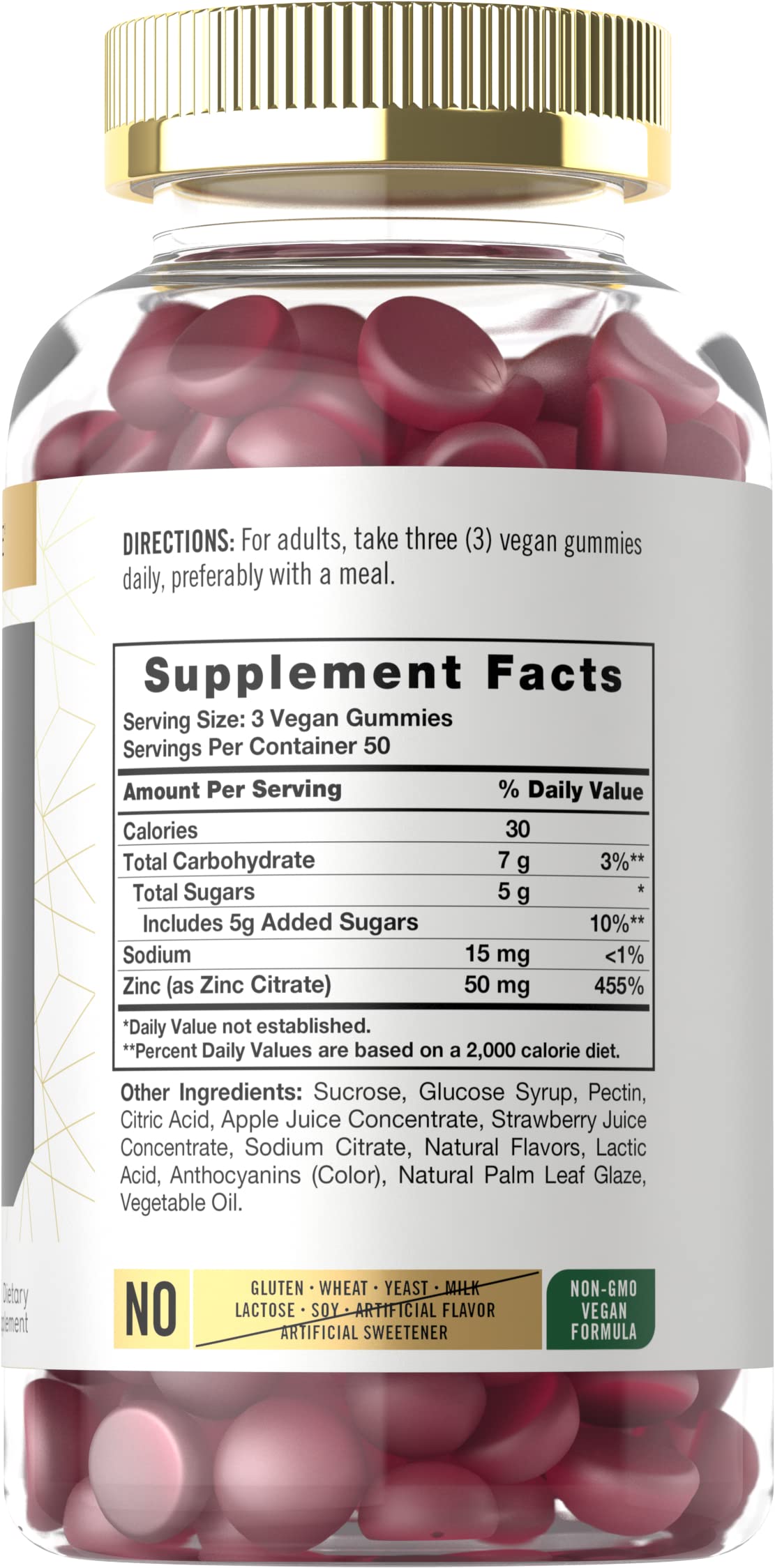 Gluten-free zinc gummies Canada