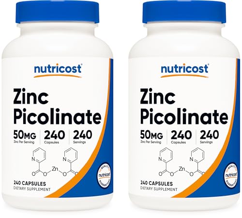 Gluten free zinc picolinate capsules
