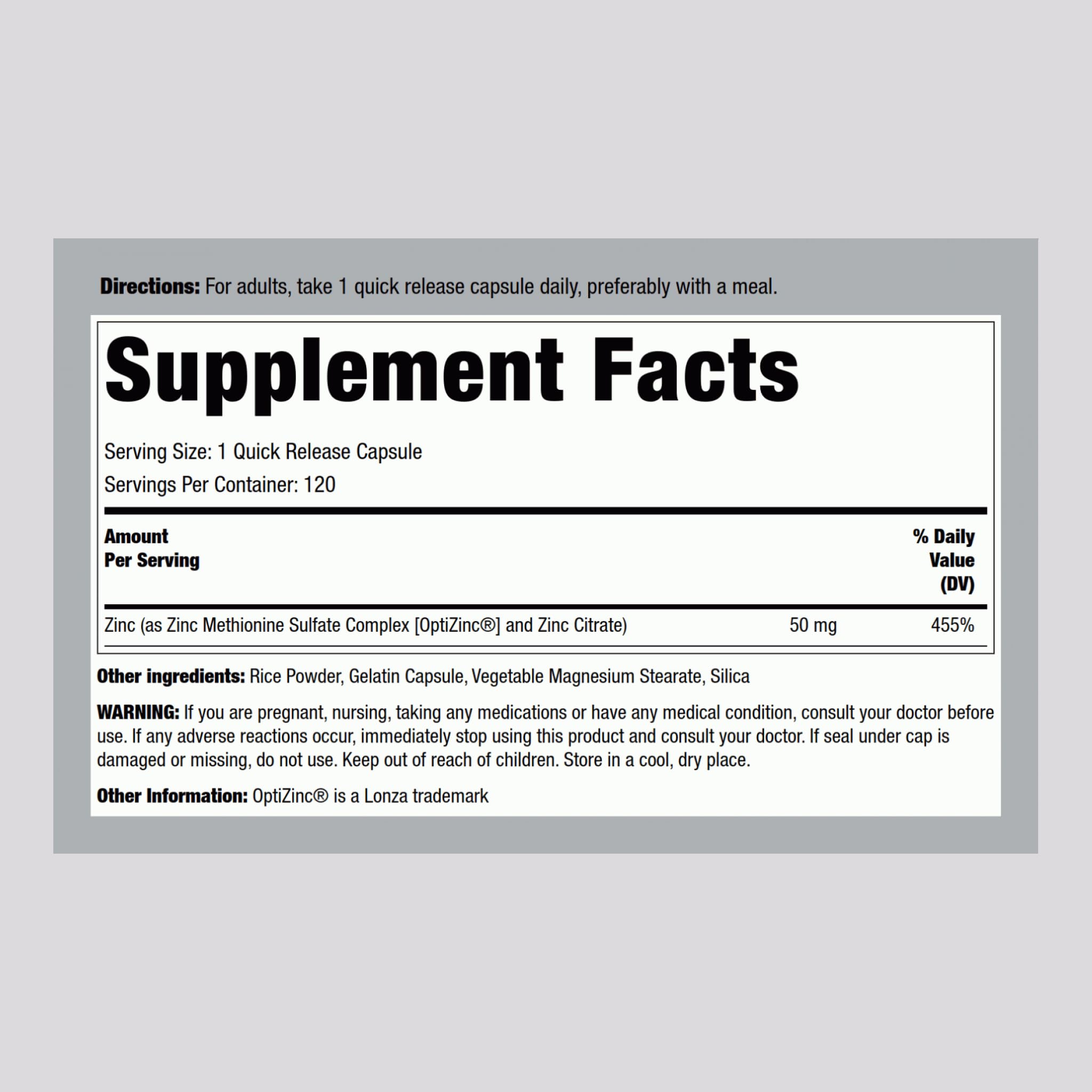 Gluten-free zinc vitamin benefits