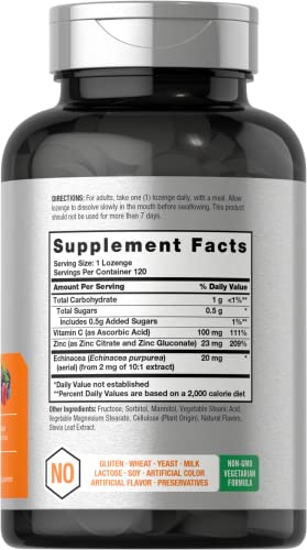 gluten free zinc vitamin lozenges