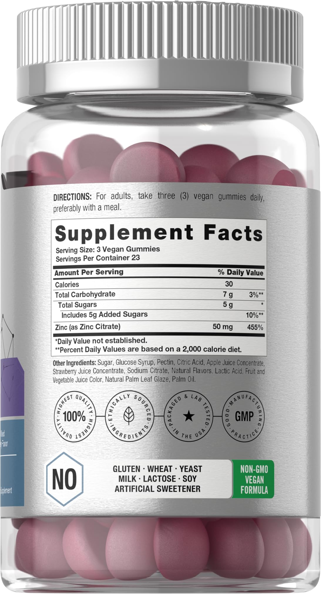 gluten-free zinc vitamins for wellness