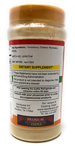 Gluten-friendly herbal supplement triphala