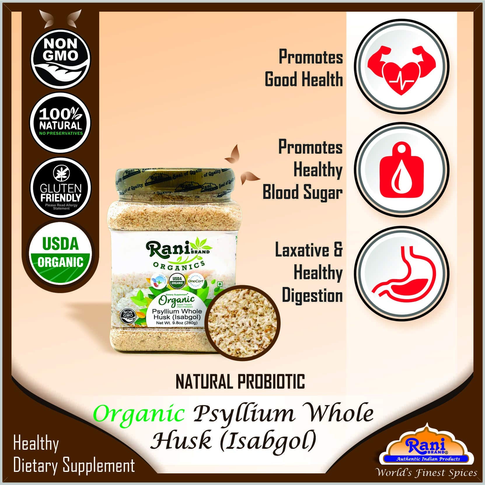gluten-friendly psyllium for digestion
