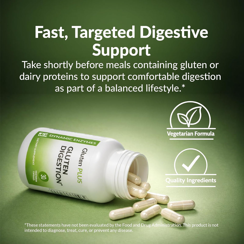Gluten Plus capsules for enhanced digestion