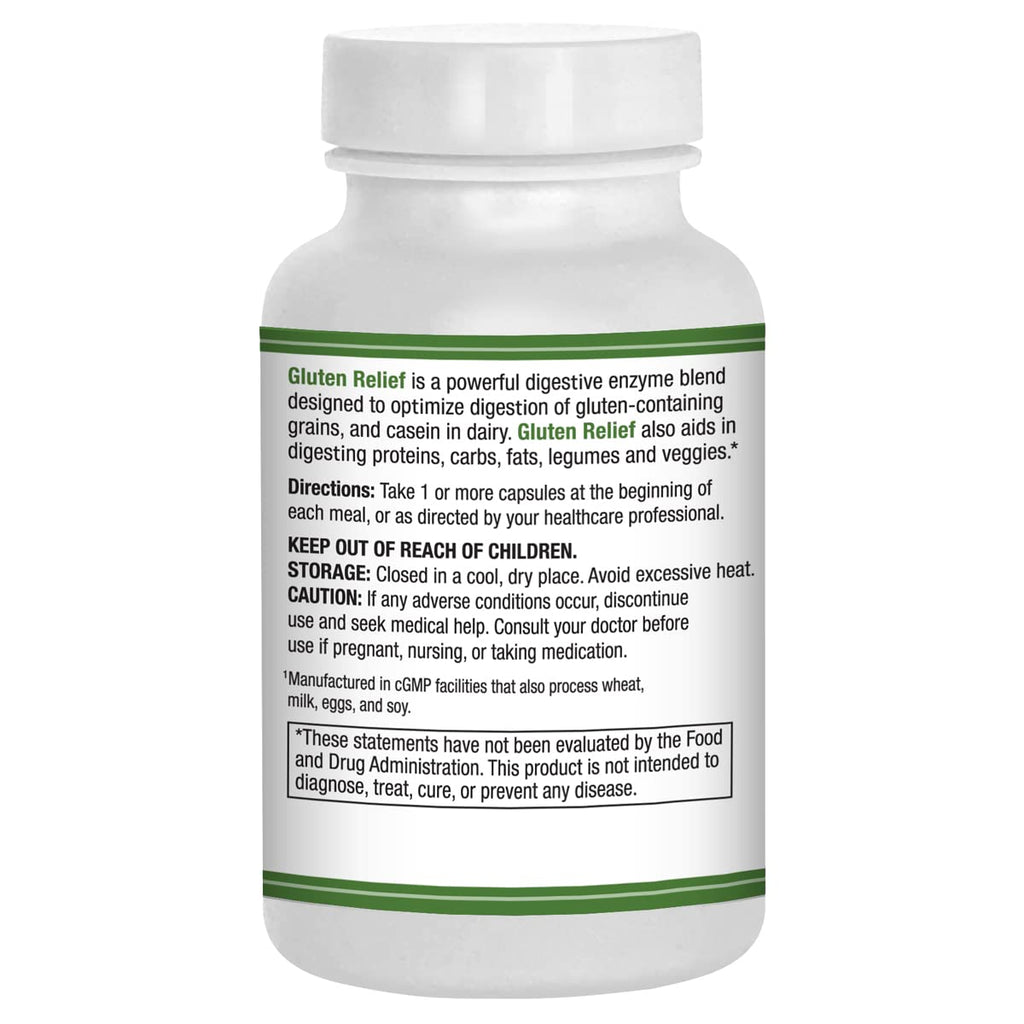 Gluten relief digestive enzyme formula