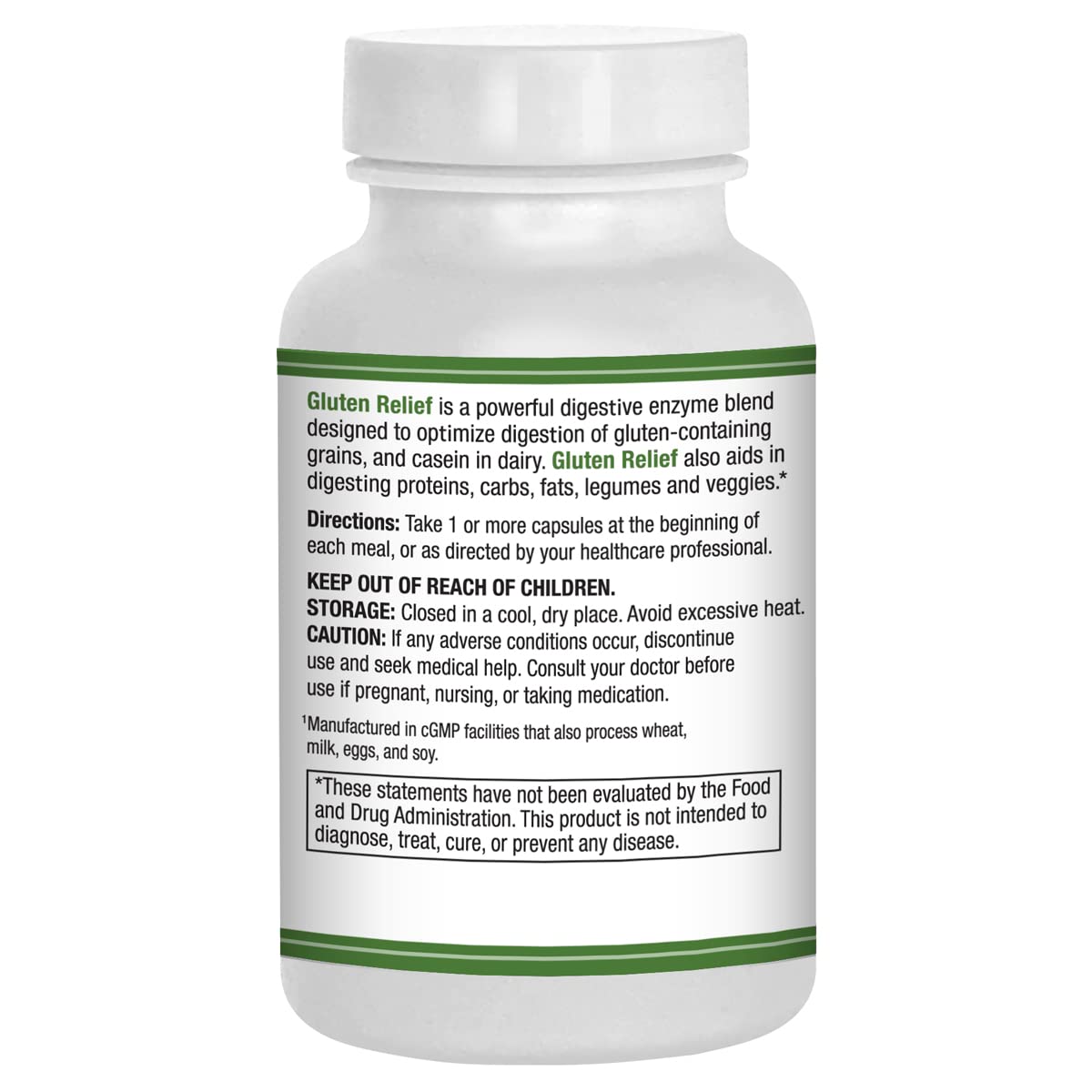 Gluten relief digestive enzyme formula