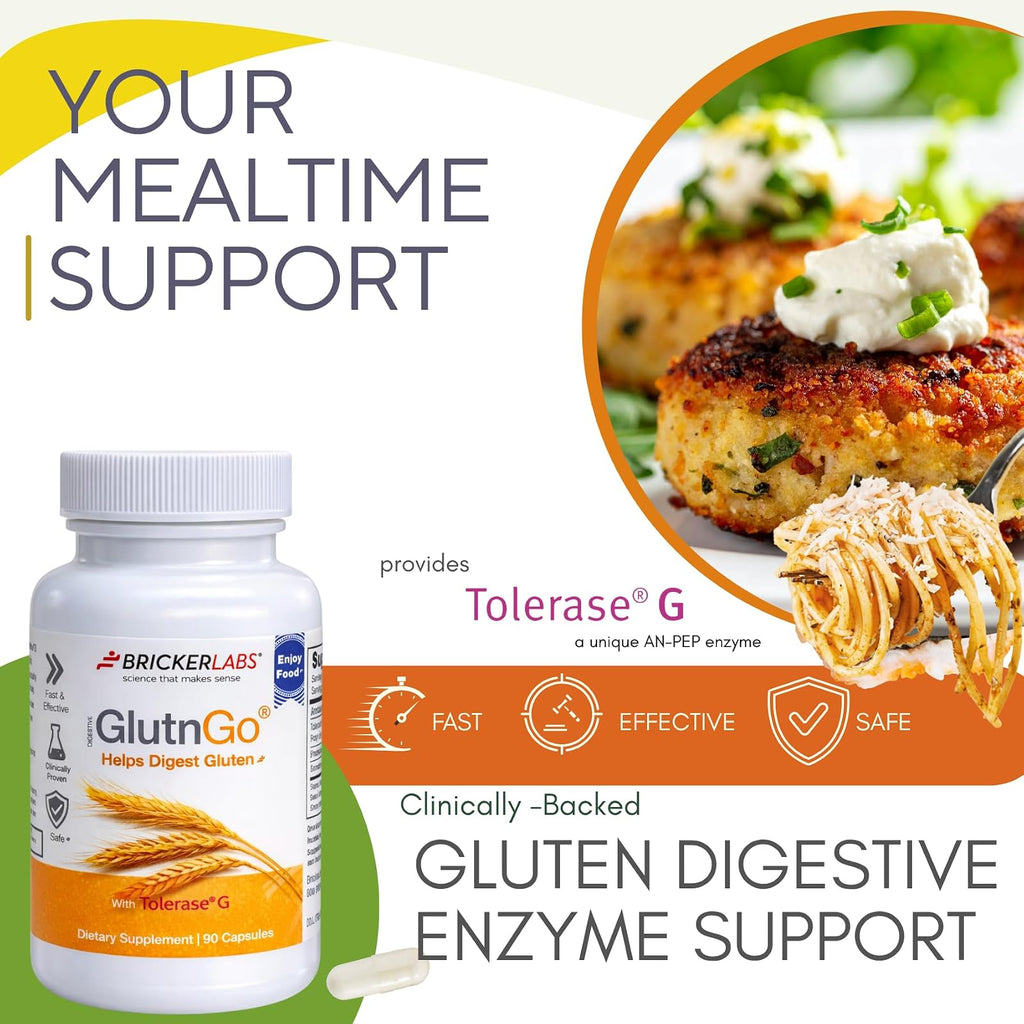 GlutnGo gluten digestive enzyme capsules