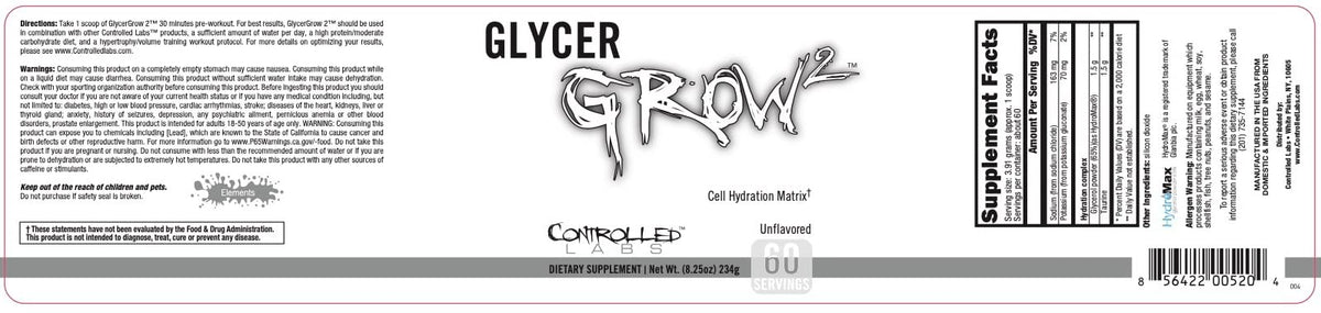 GlycerGrow sports electrolytes for energy boost