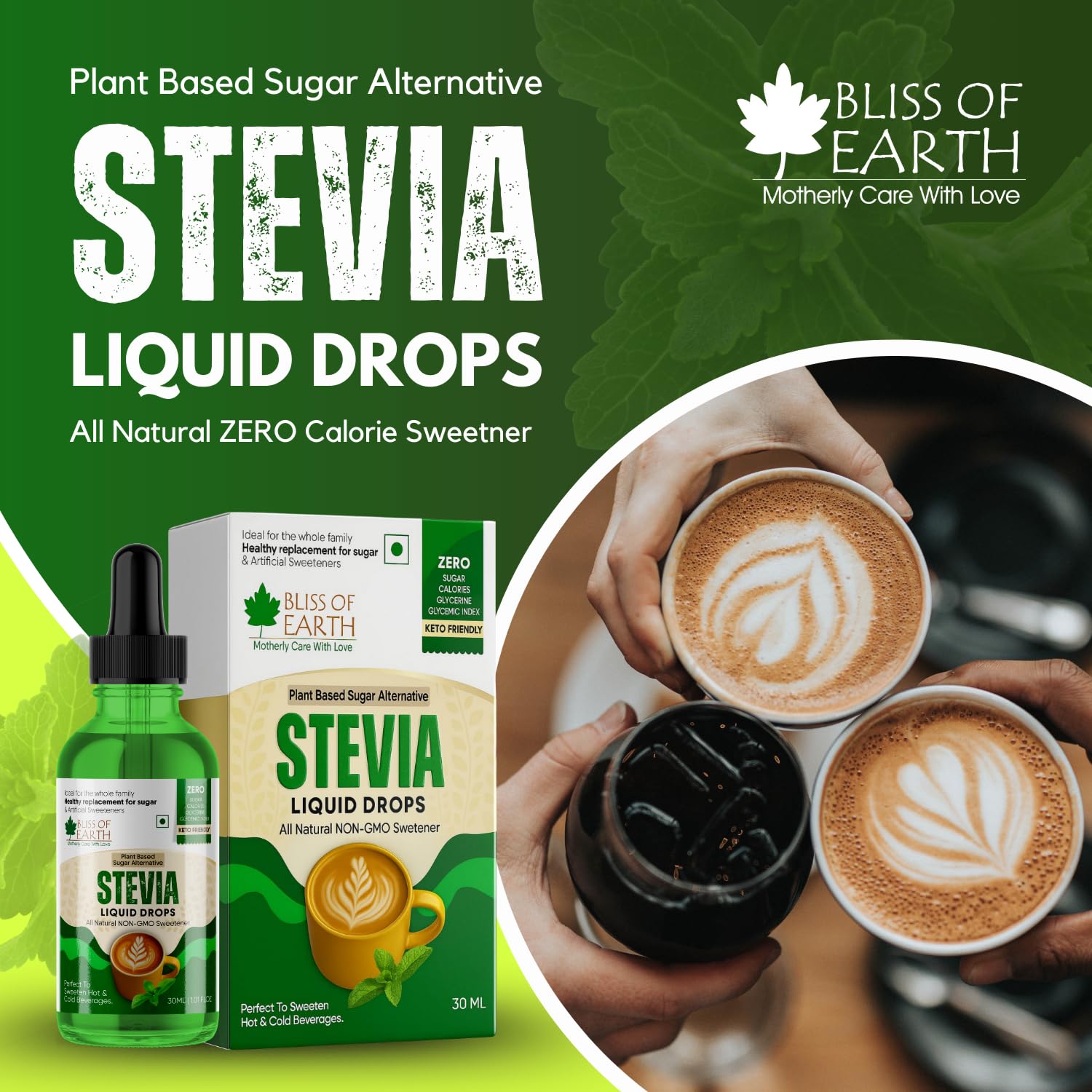 glycerin free stevia liquid