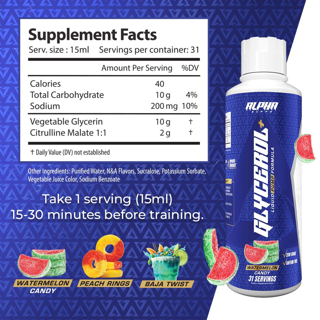 Glycerol+ for enhanced workout performance