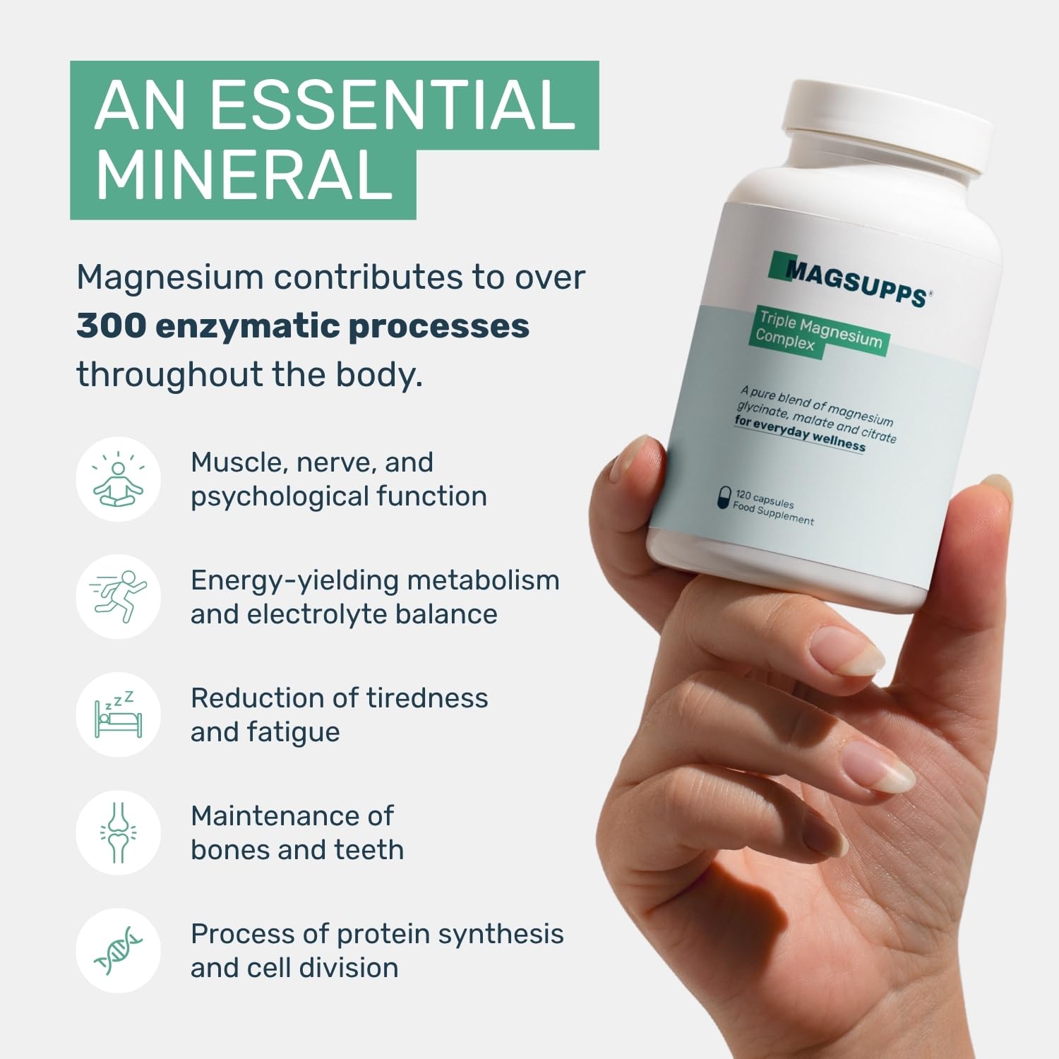 Glycinate magnesium for better absorption