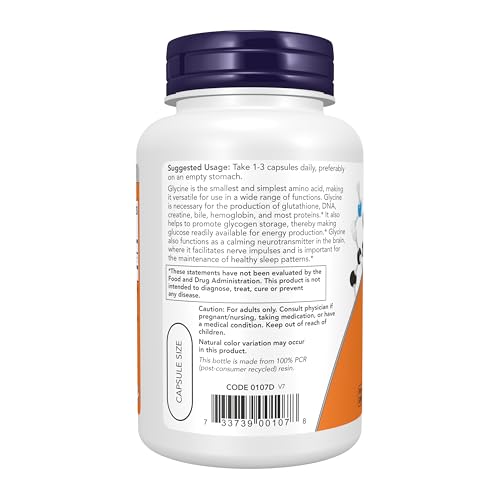 Glycine 1000 mg for muscle recovery