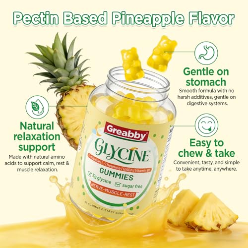 Glycine 60 gummies for energy boost