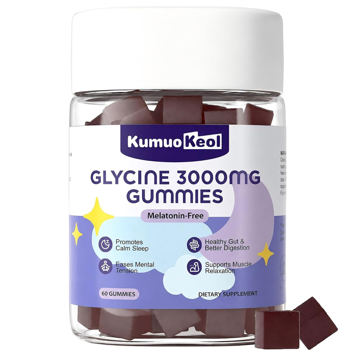 Glycine gummies for restful sleep