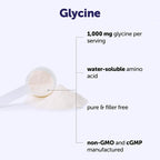 Glycine powder 1000 mg for post-workout support