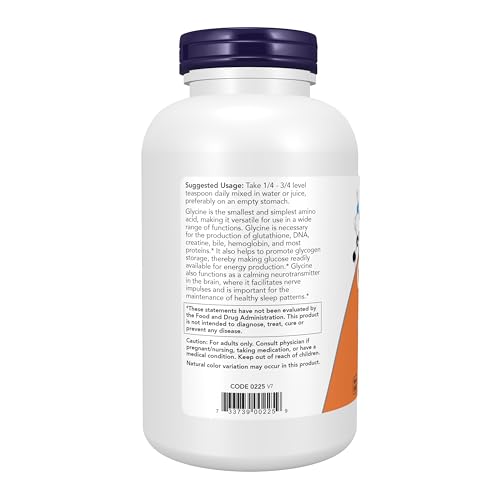 Glycine powder for calming effects