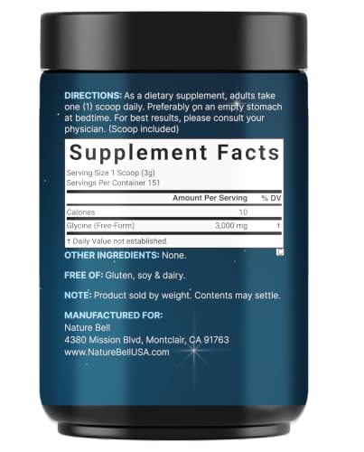 Glycine powder for enhanced hydration