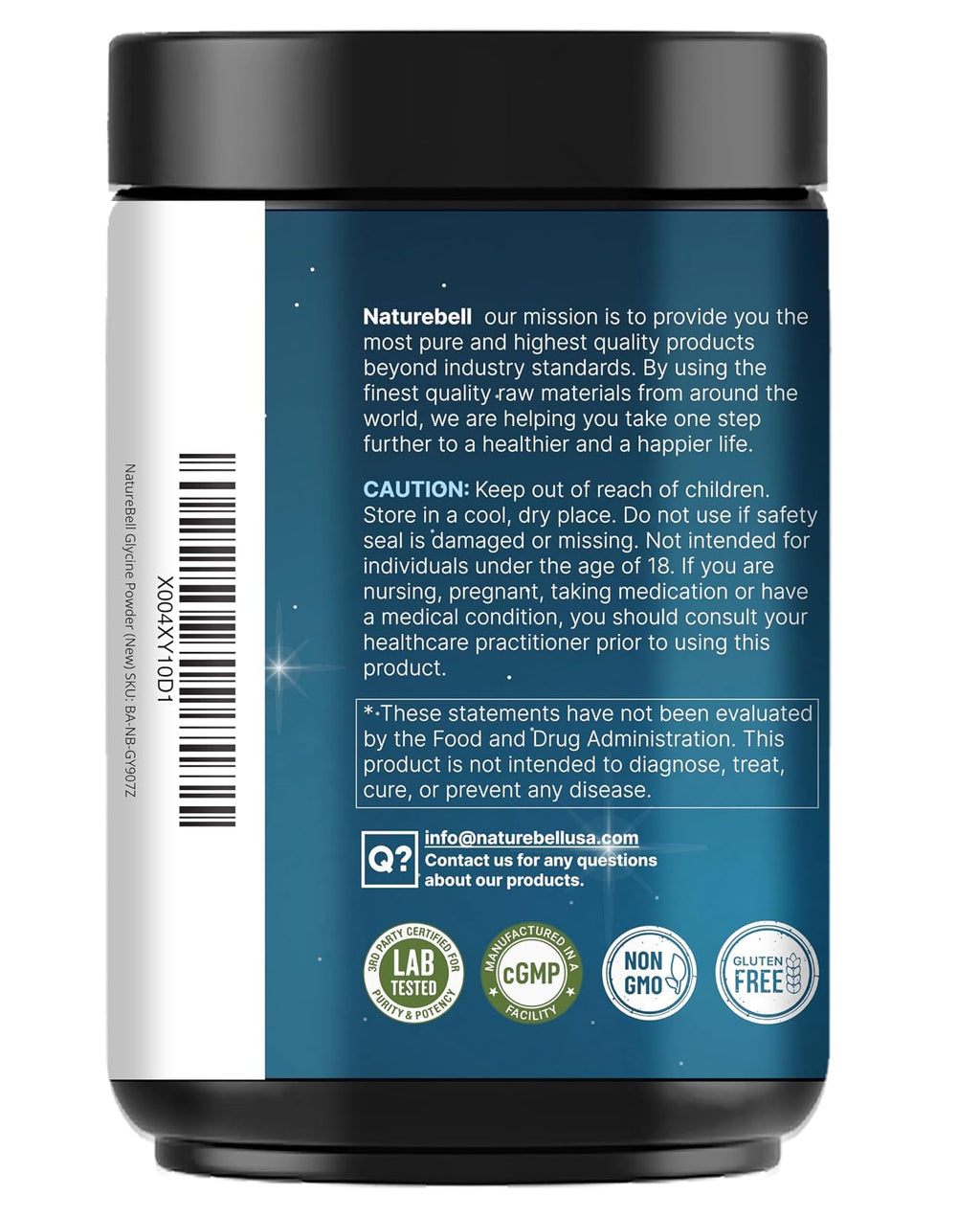 Glycine powder for improved focus