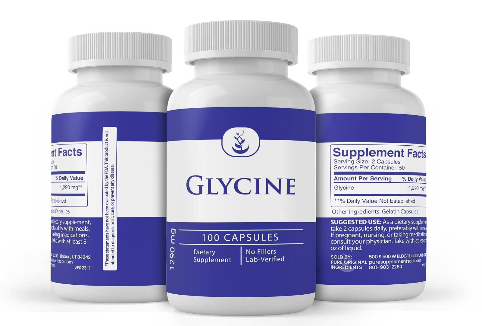 Glycine powder for muscle recovery