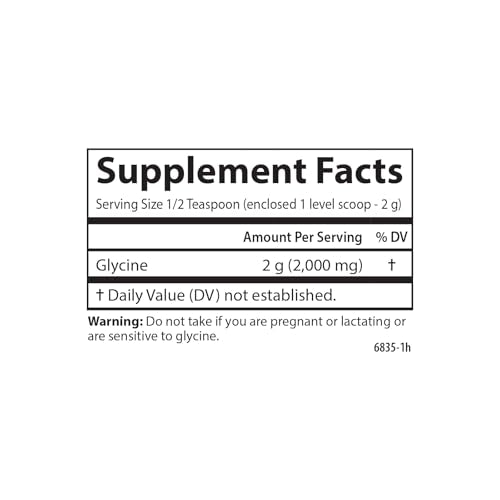 Glycine powder for muscle support