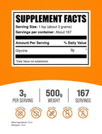 Glycine powder supplement for better sleep