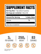 Glycine powder supplement for better sleep