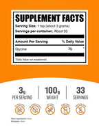 Glycine powder supplement for better sleep