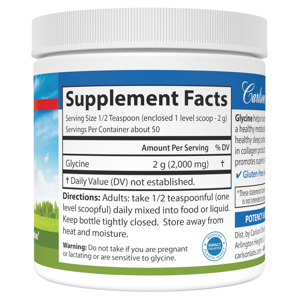 Glycine supplement for better sleep