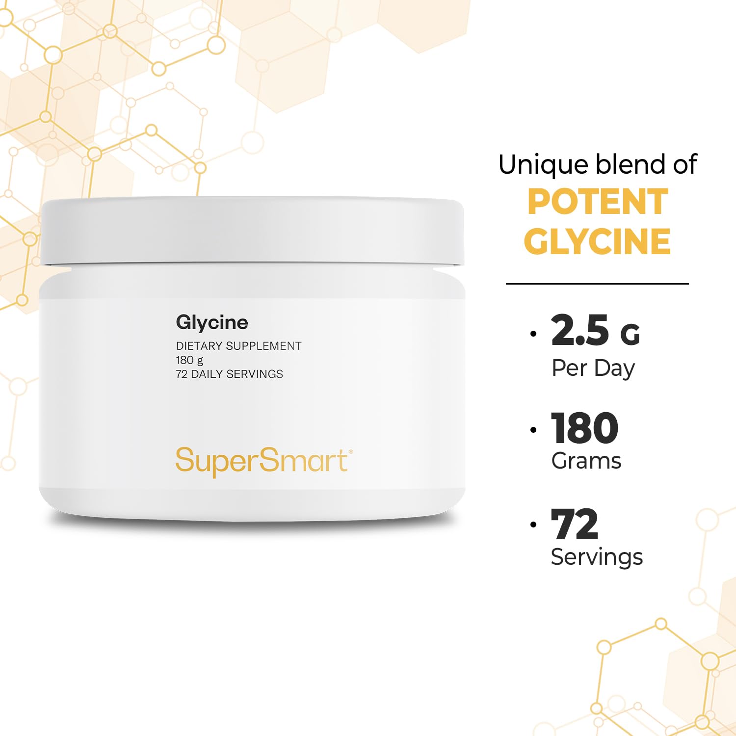Glycine supplement for youthful skin