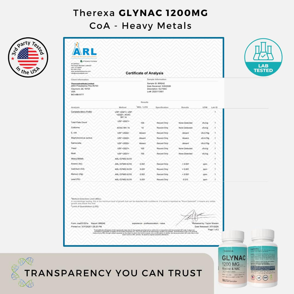 GLYNAC capsules for cellular health
