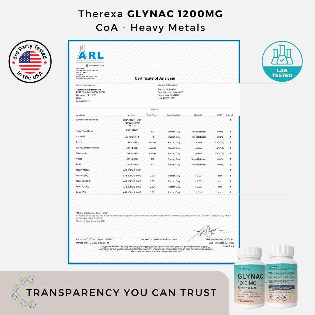GLYNAC capsules for cellular health