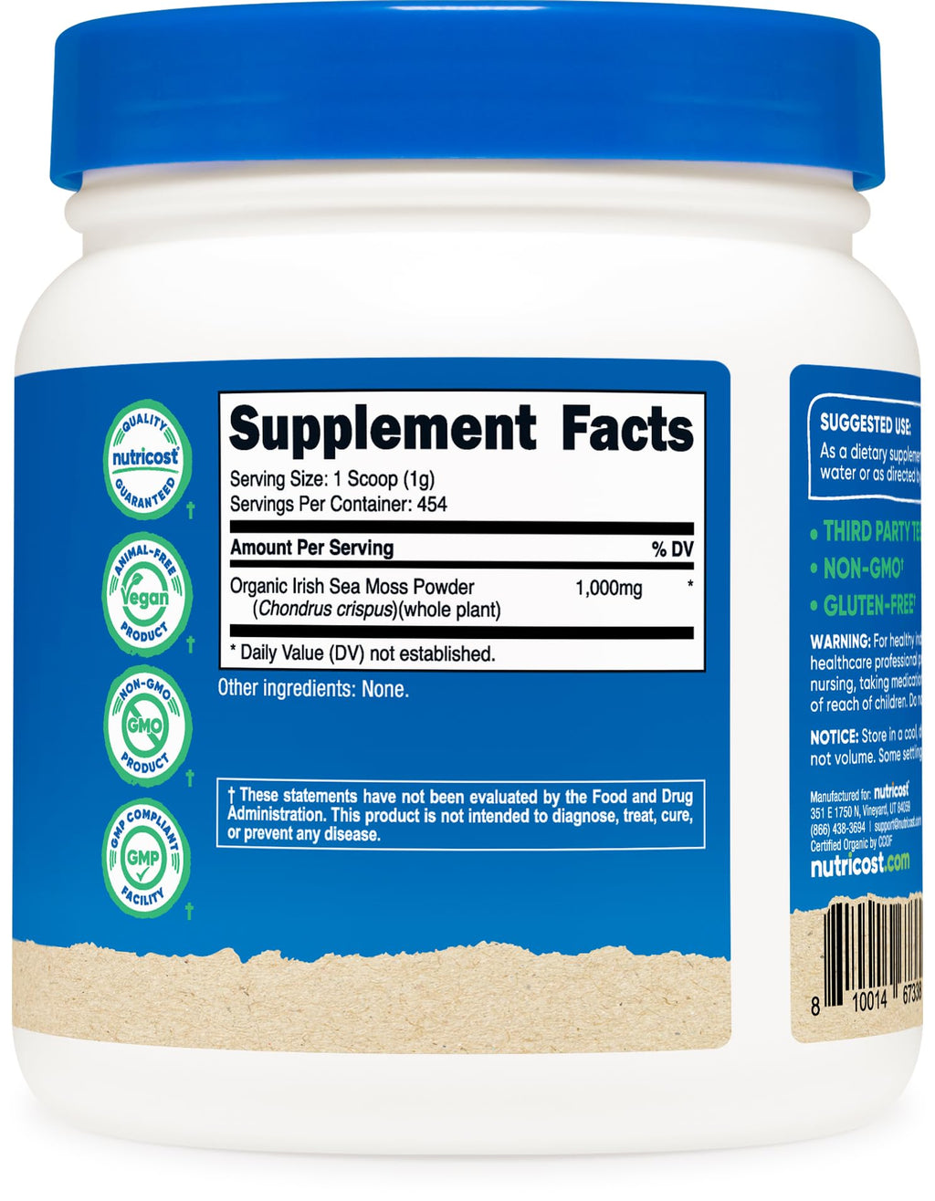 GMO-free blended mineral supplements