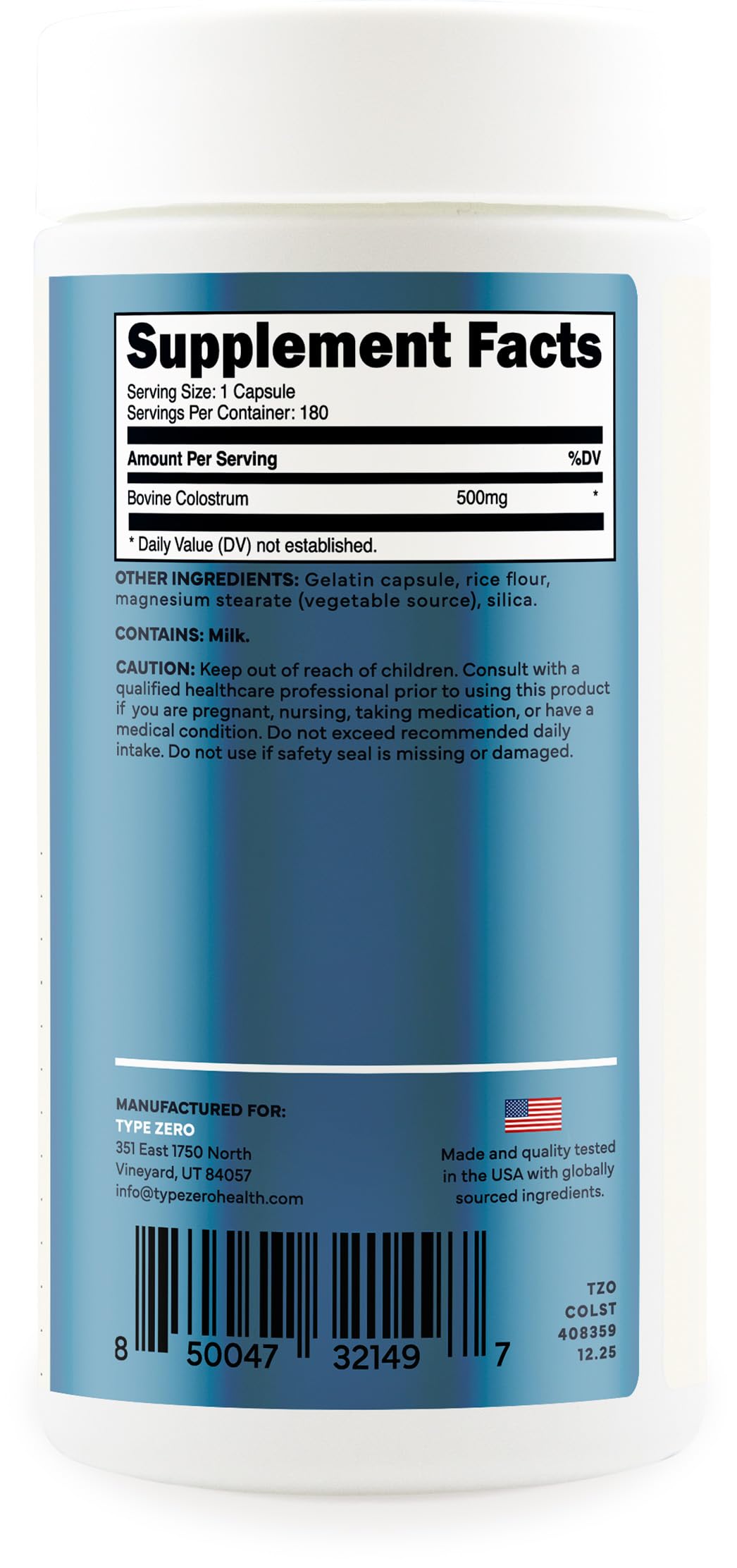 GMO-free colostrum for optimal health