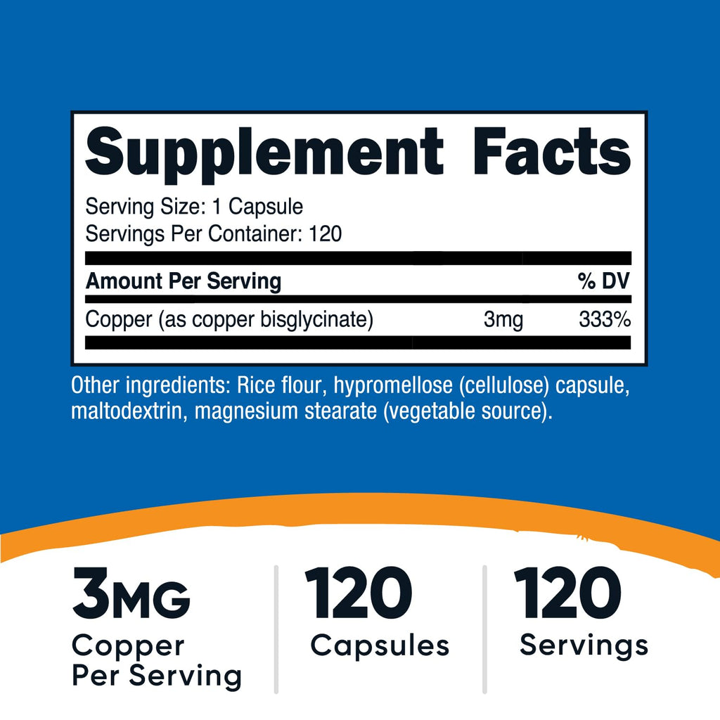 GMO-free copper supplement for wellness