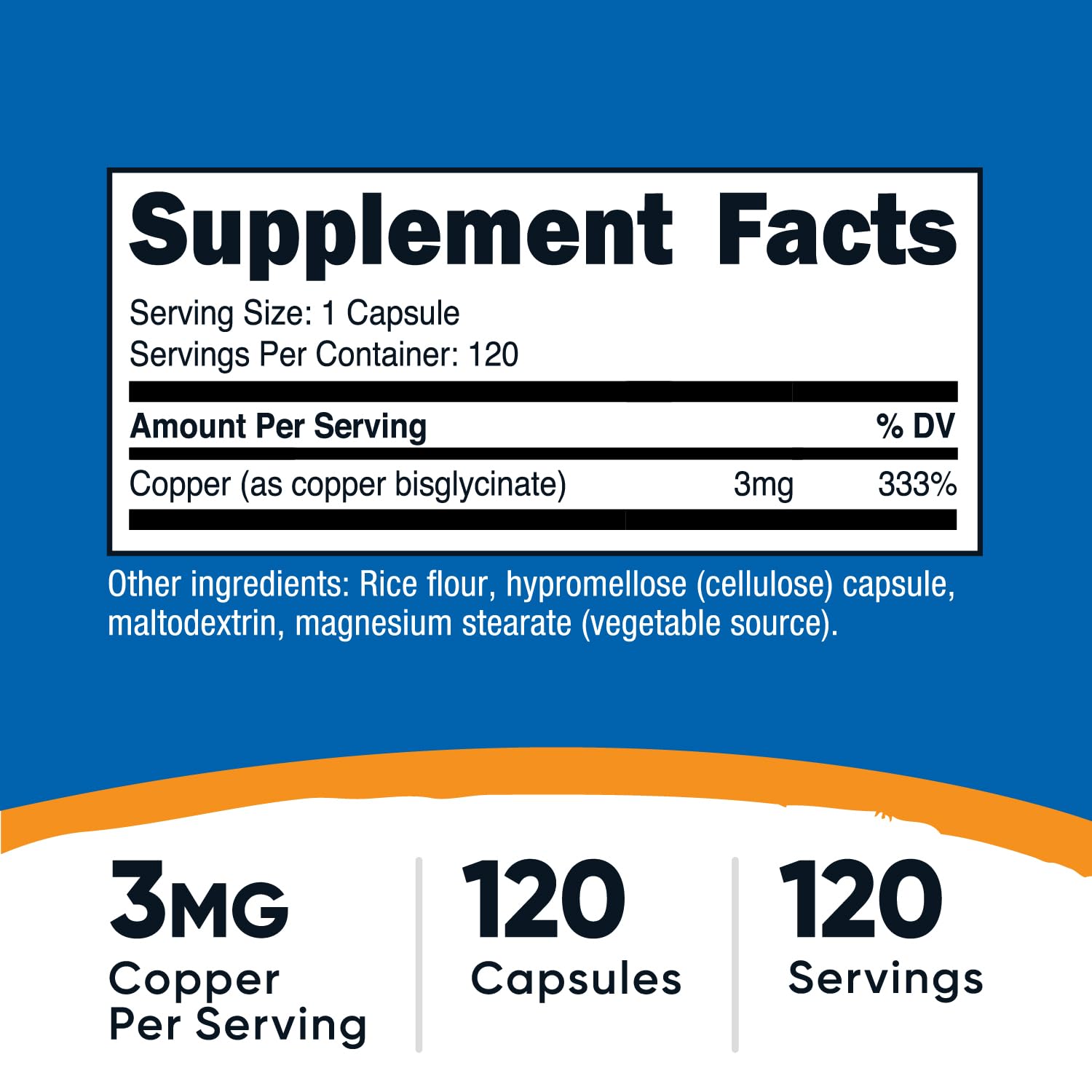 GMO-free copper supplement for wellness