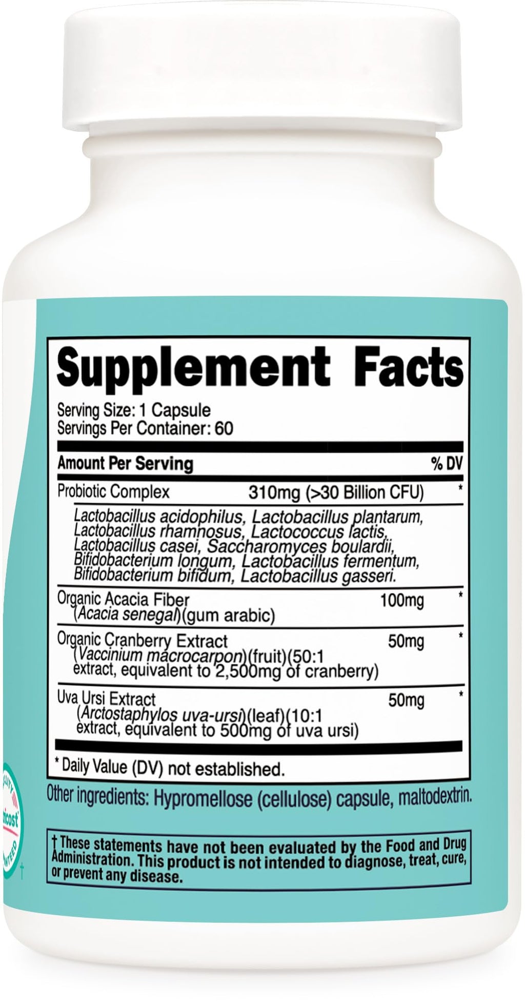 GMO-free cranberry dietary supplement
