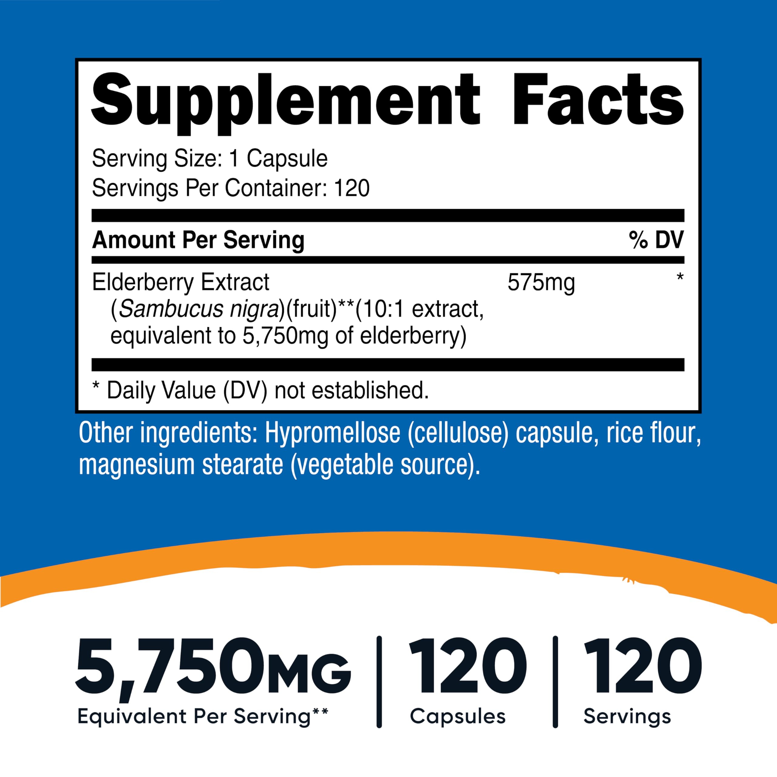 GMO-free elderberry capsules for health