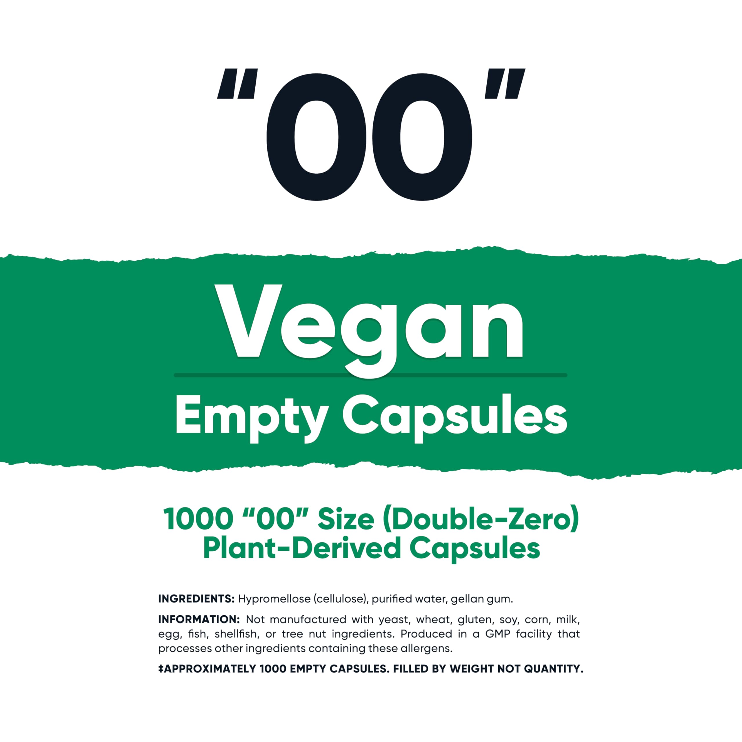 GMO-free empty capsules for supplements